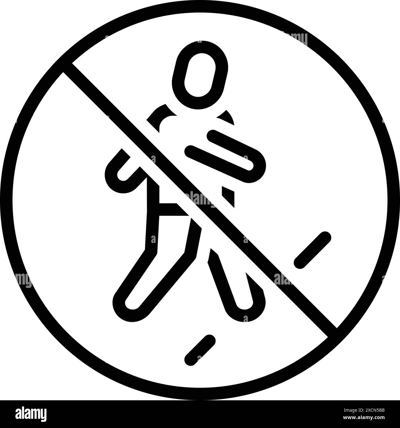 Icon for not allowed, pedestrian Stock Vector Image & Art - Alamy