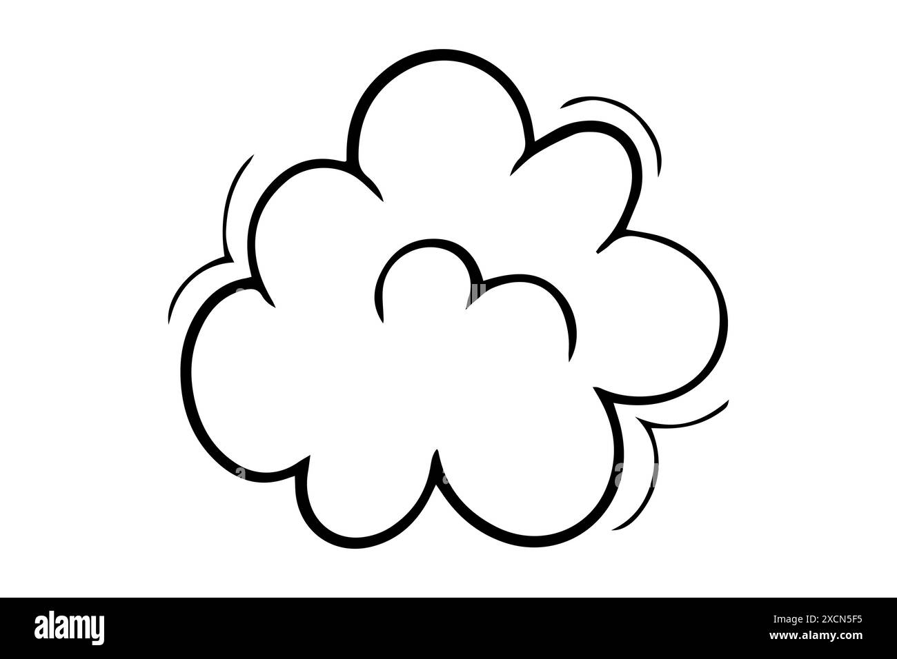 Comic speed motion effect, clouds way, trail set fast wind swirl, puff ...