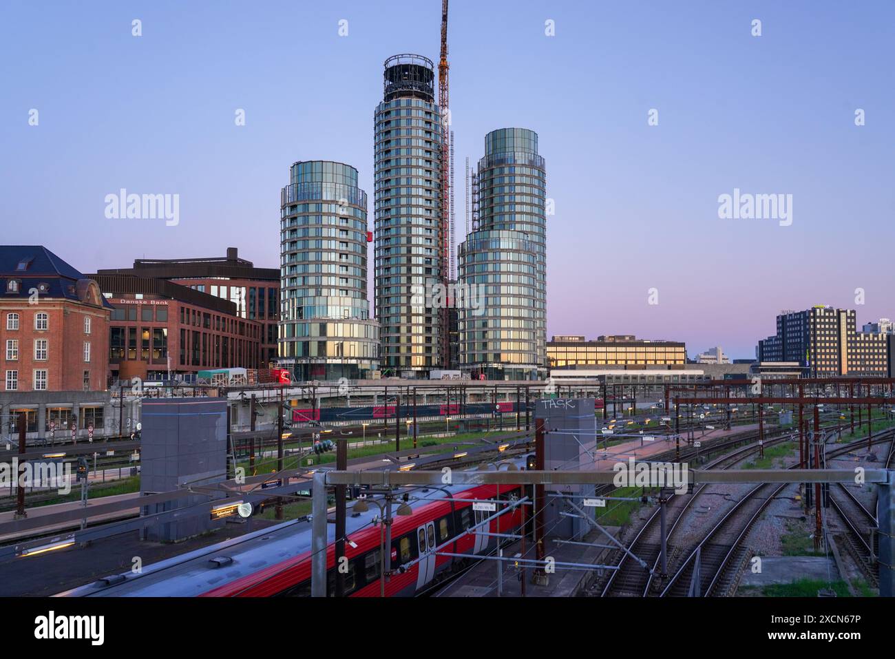 Cylindrical Towers with curved glass Facades, ongoing construction (2015-2028) of skyscrapers in ...