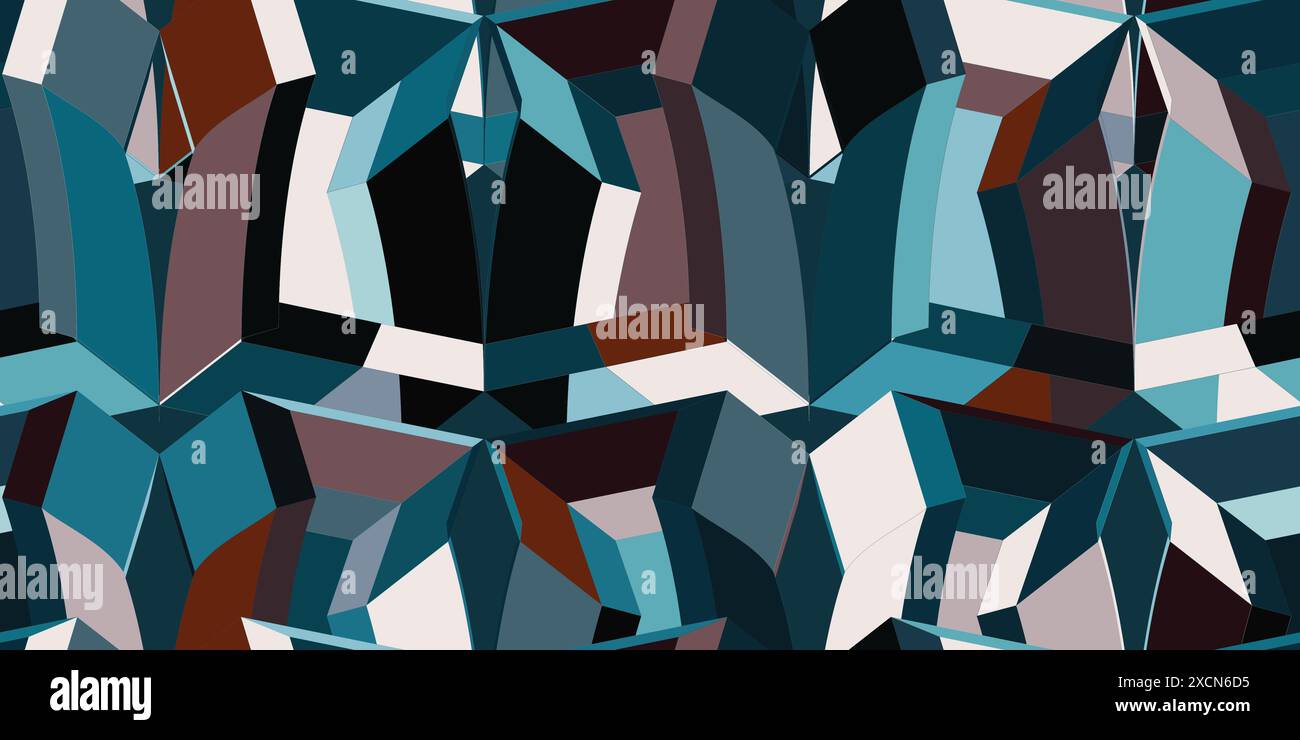 Seamless geometric pattern.. 3D pattern background. Abstract geometric ...
