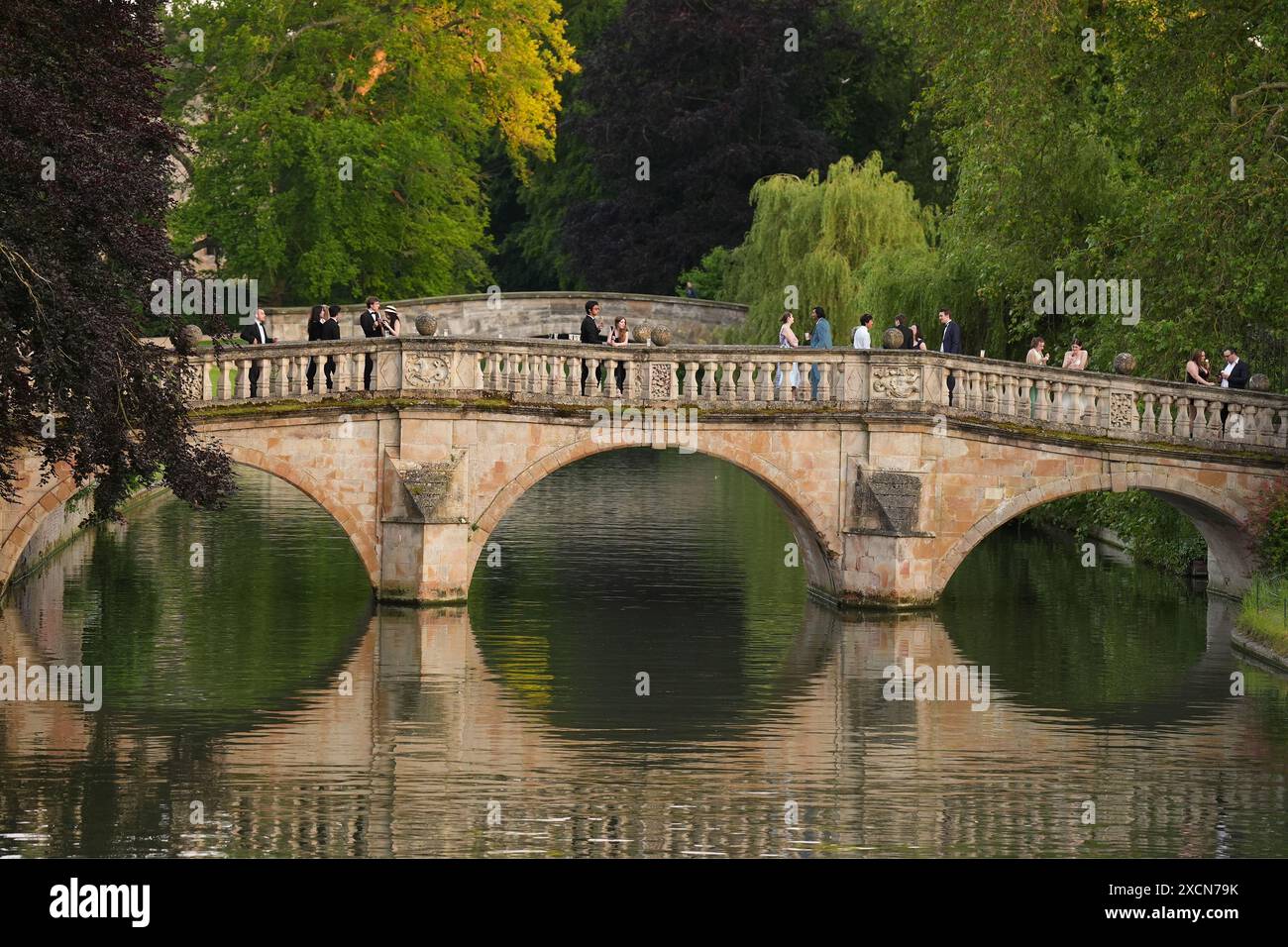 Students make their way to the Clare College May Event at Cambridge ...