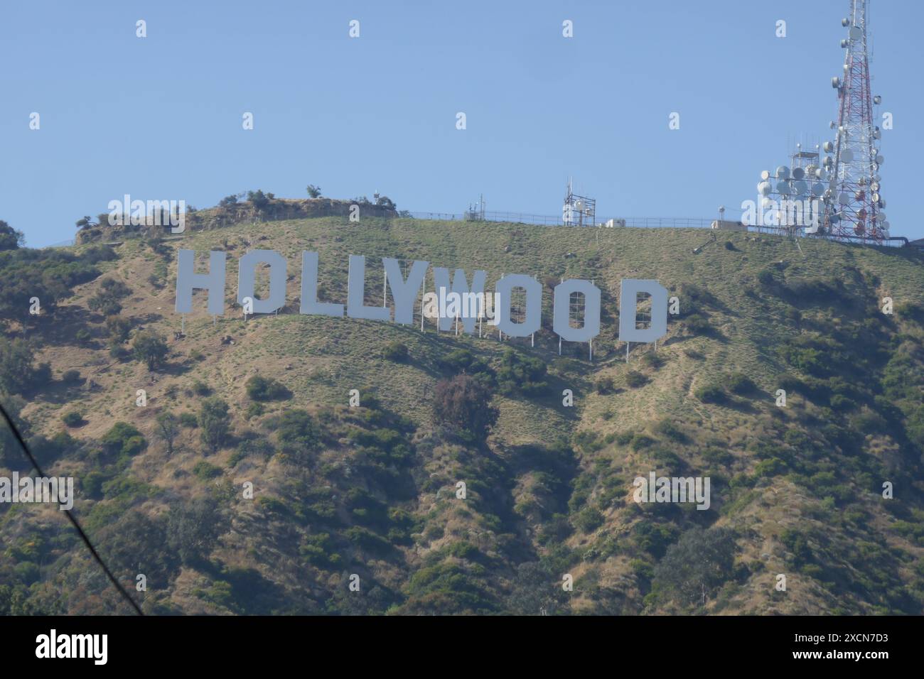 Los Angeles, California, USA 14th June 2024 Hollywood Sign view in ...