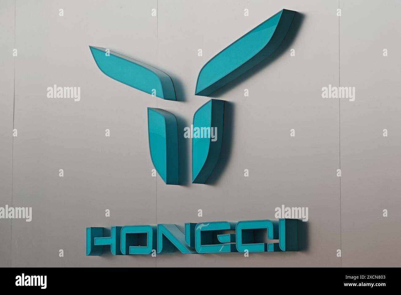 SHANGHAI, CHINA - JUNE 18, 2024 - An upcoming HONGQI store is seen in ...