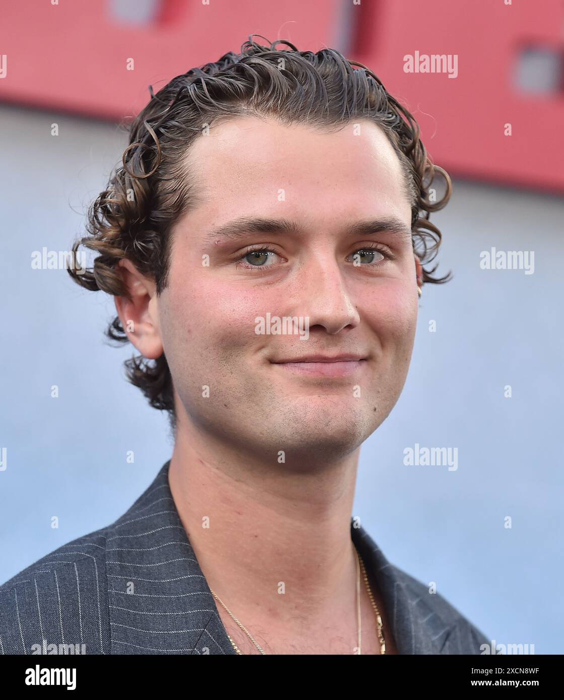 Hollywood, USA. 17th June, 2024. Raff Law arriving to “The Bikeriders ...