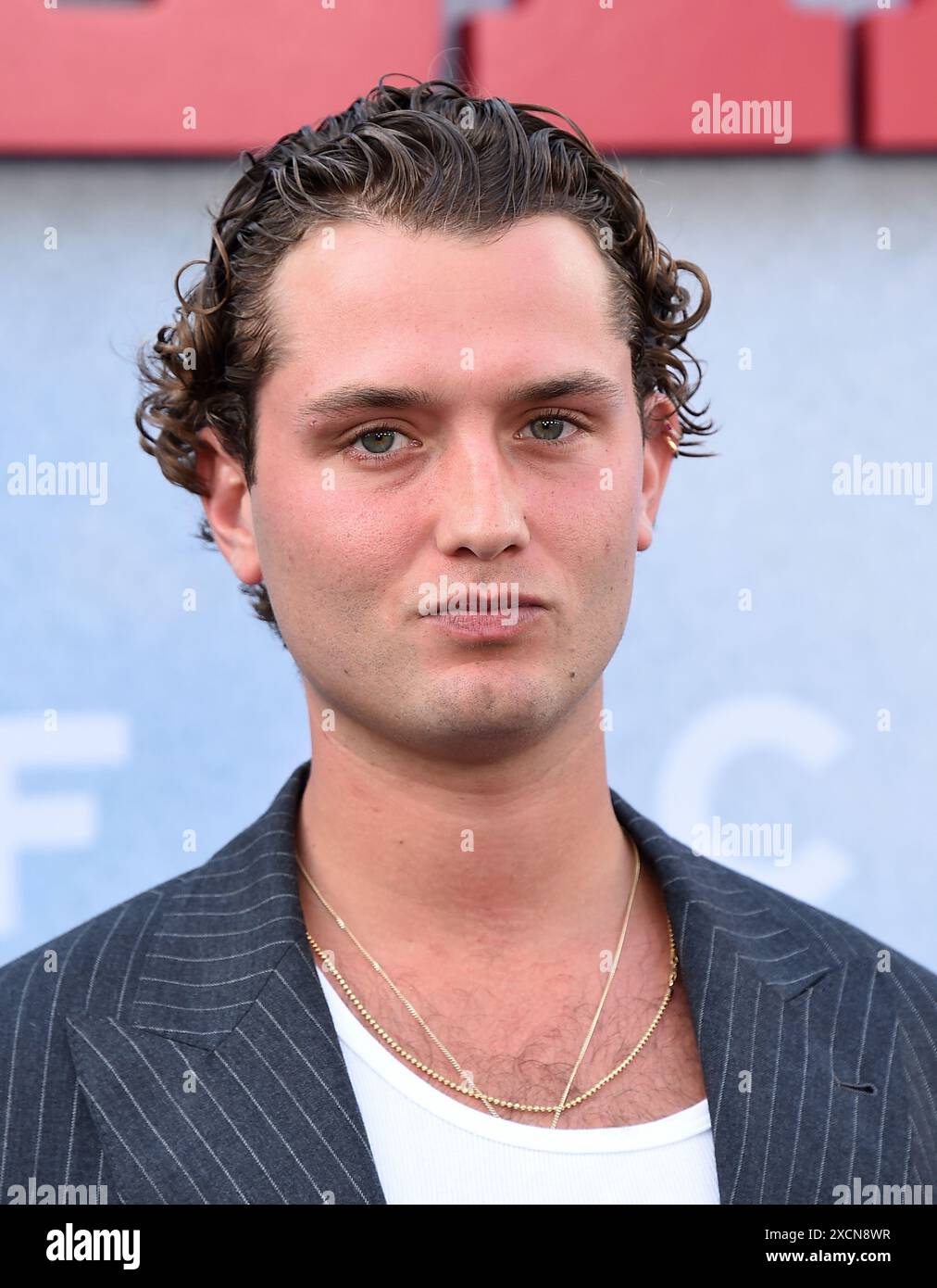 Hollywood, USA. 17th June, 2024. Raff Law arriving to “The Bikeriders ...