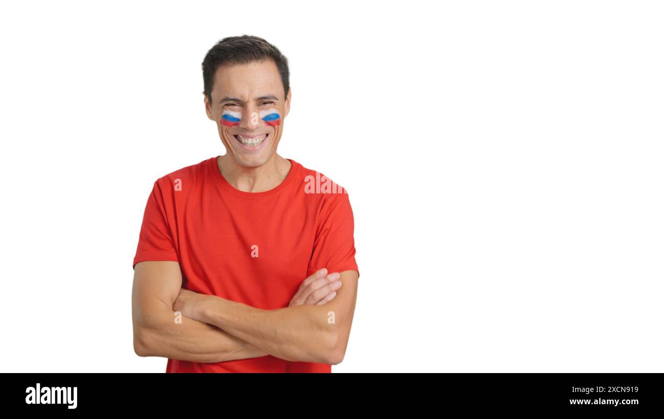 Russian man red flag hi-res stock photography and images - Alamy