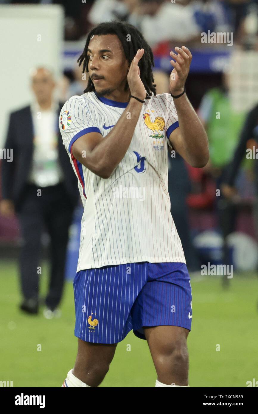 Jules Kounde of France celebrates the victory following the UEFA Euro ...