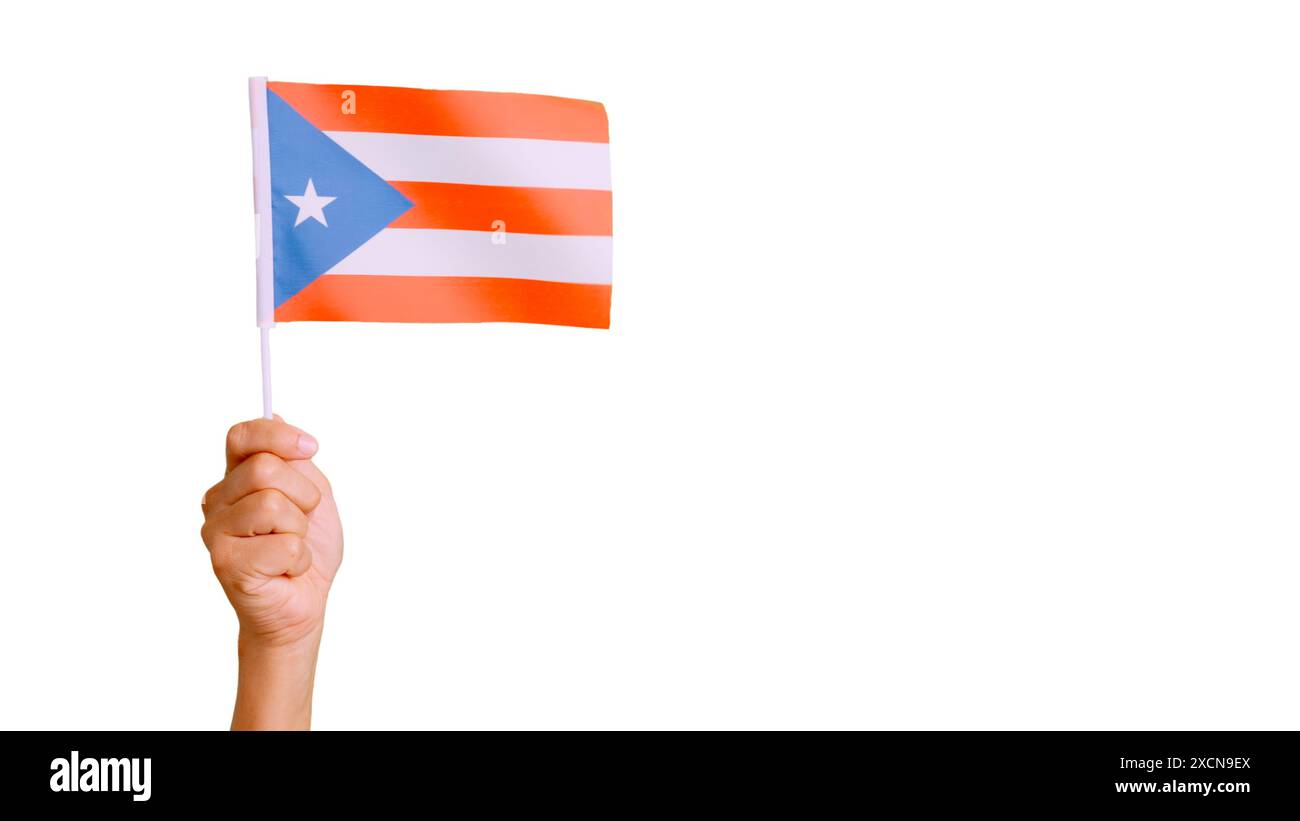 Wind waving puerto rican pennant hi-res stock photography and images ...
