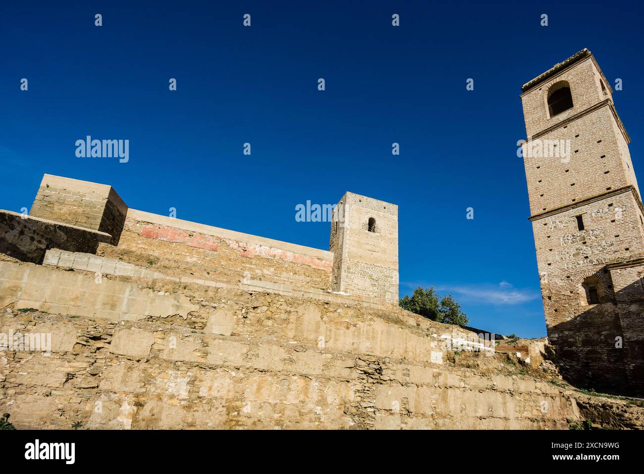 Castle of Álora, walled enclosure, 10th century, Cerro de Las Torres ...