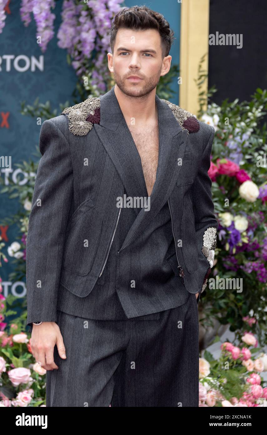 12 Jun 2024, London, England, UK - Luke Newton attending Bridgerton ...