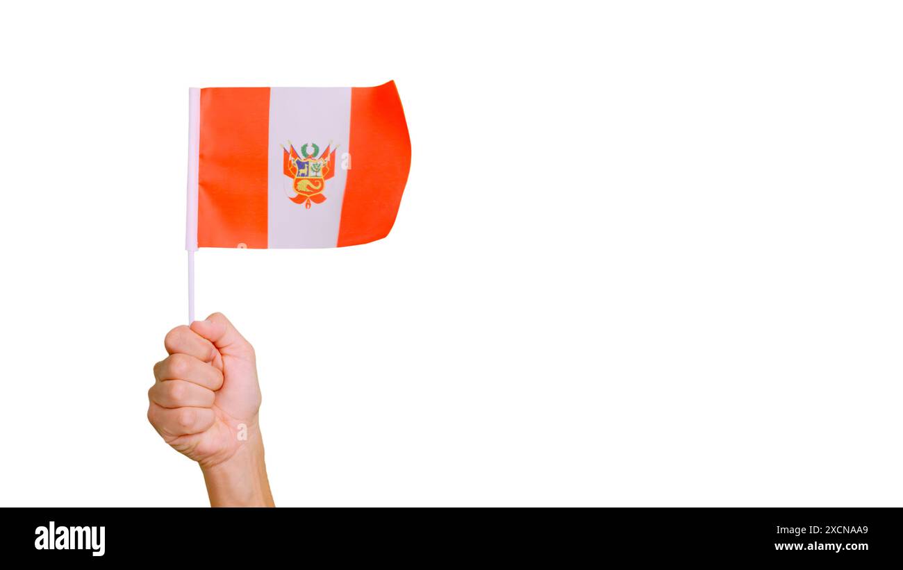 Peruvian flag ceremony hi-res stock photography and images - Alamy