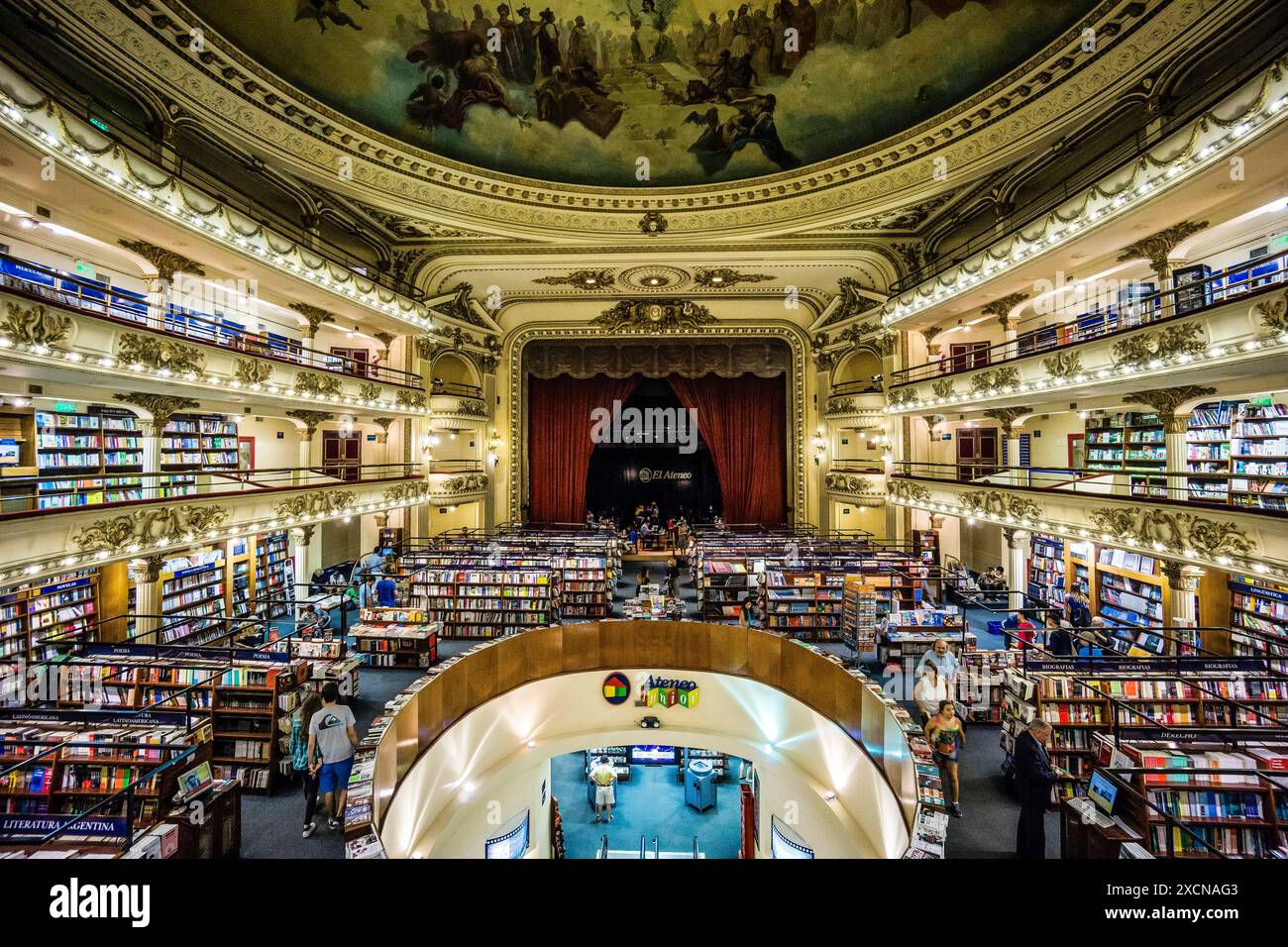 El Ateneo Library Former Grand Splendid Theater From The Beginning Of El Ateneo Library Former Grand Splendid Theater From The Beginning Of