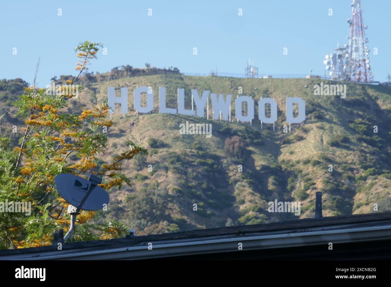 Los Angeles, California, USA 14th June 2024 Hollywood Sign view in ...