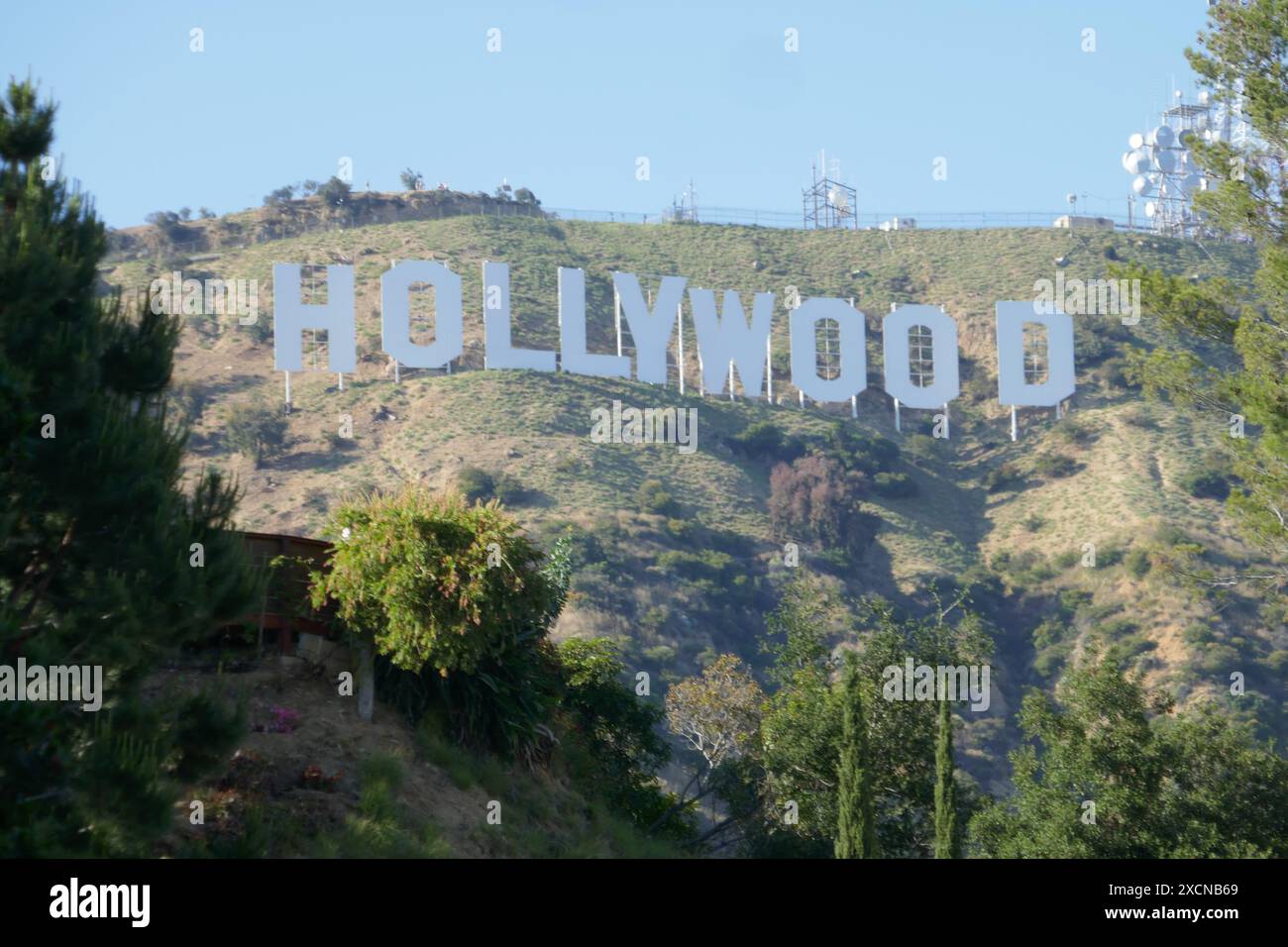 Los Angeles, California, USA 14th June 2024 Hollywood Sign view in ...