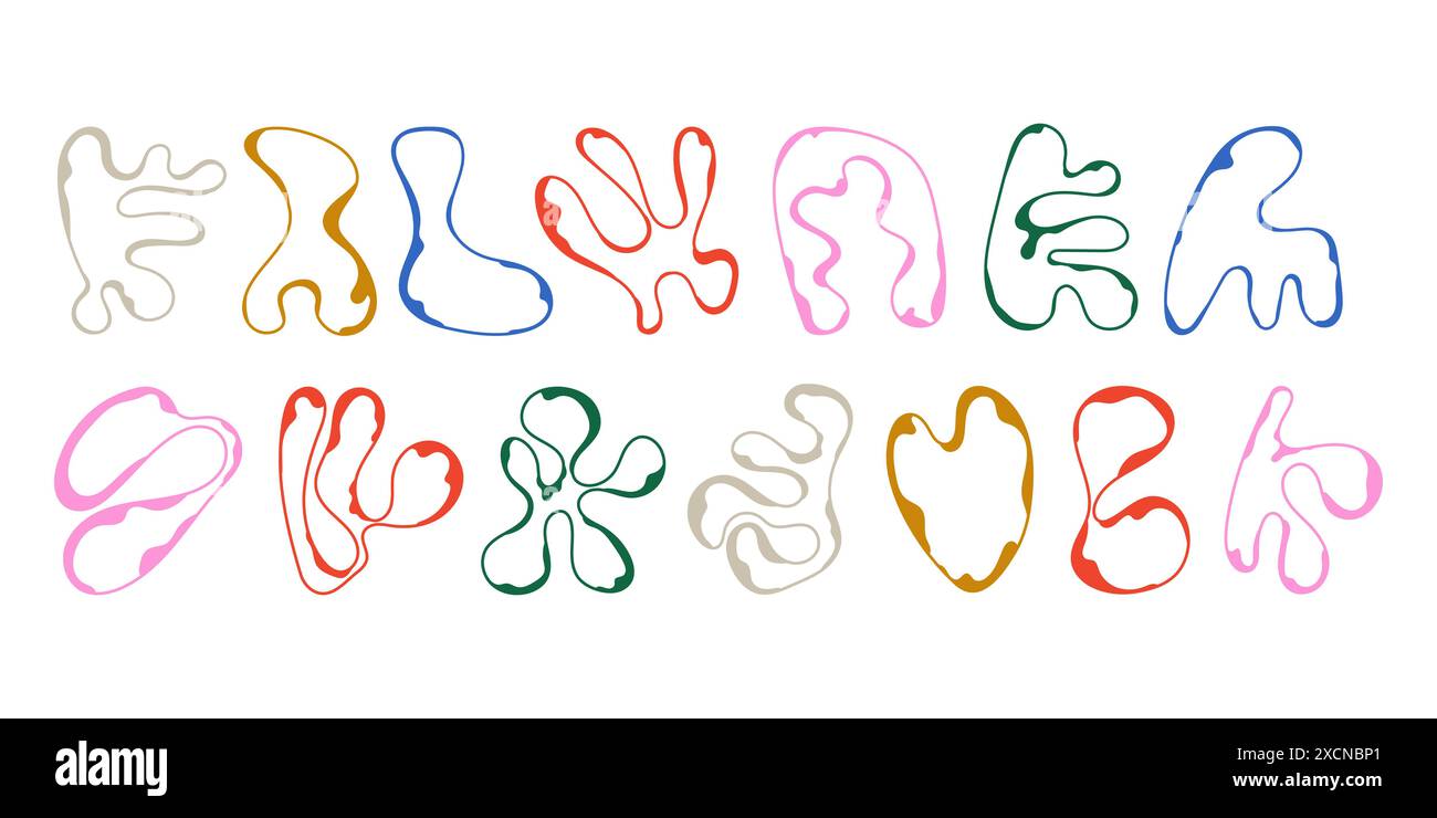 Liquid abstract organic blob shapes Stock Vector Image & Art - Alamy