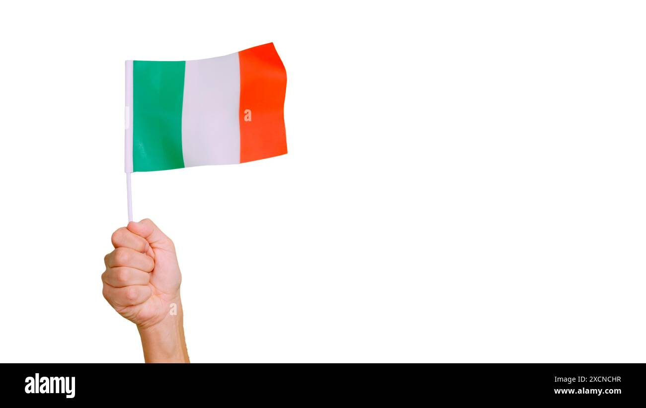 Hand waving italian flag hi-res stock photography and images - Alamy