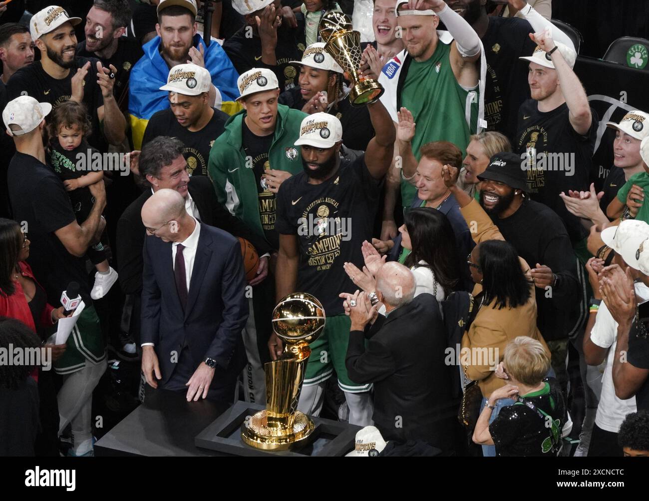 Nba trophy 2024 boston hi-res stock photography and images - Alamy