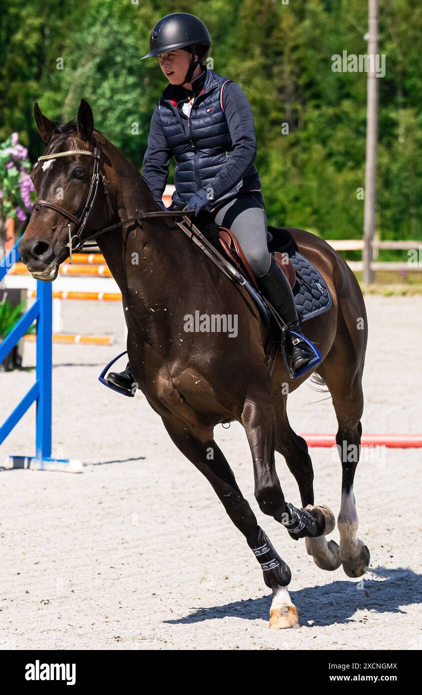 Lierskogen, Norway. 17th June, 2024. Emma Tallulah Behn, grand-daughter ...