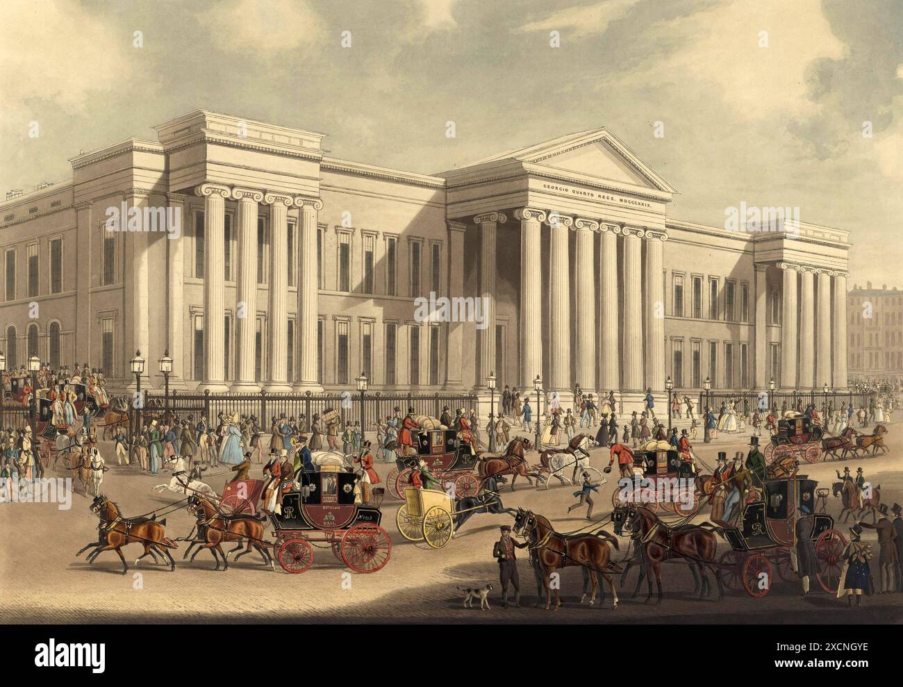 Der Postkutschenbahnhof der Royal Mail vom General Post Office, London ...