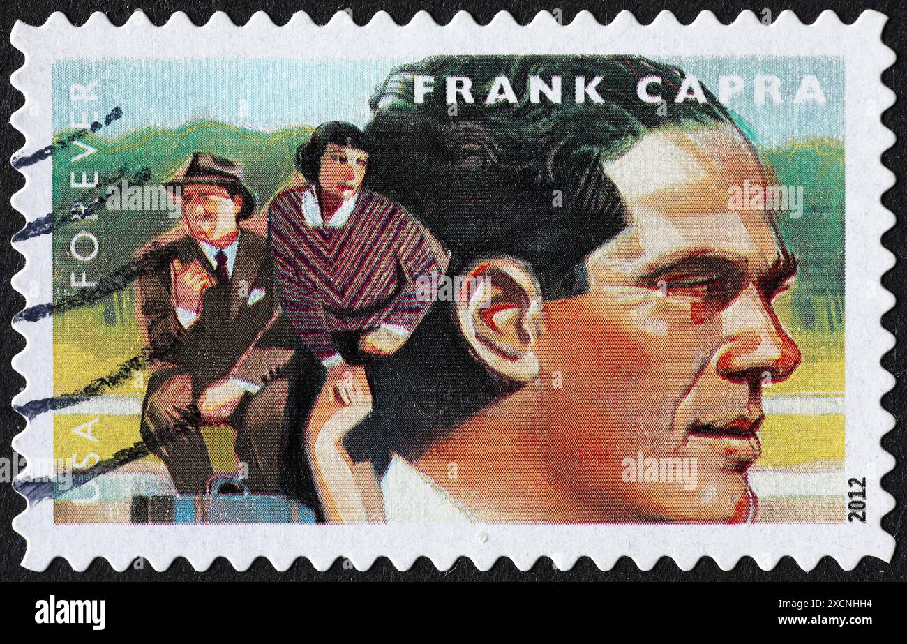 Film director Frank Capra on american postage stamp Stock Photo - Alamy