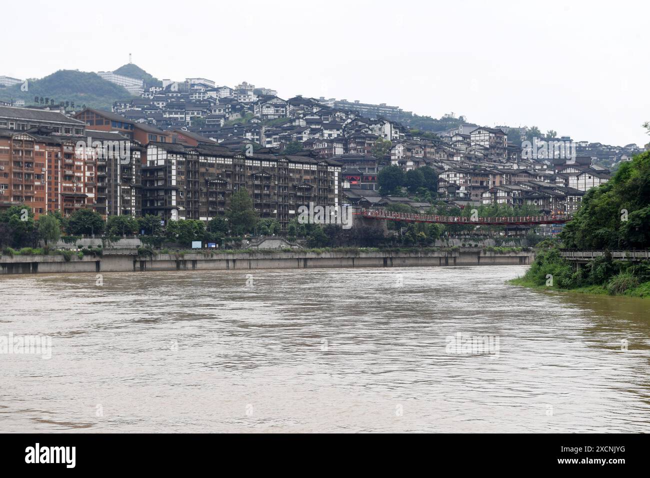 RENHUAI, CHINA - JUNE 18, 2024 - Water level rises in Maotai Township ...