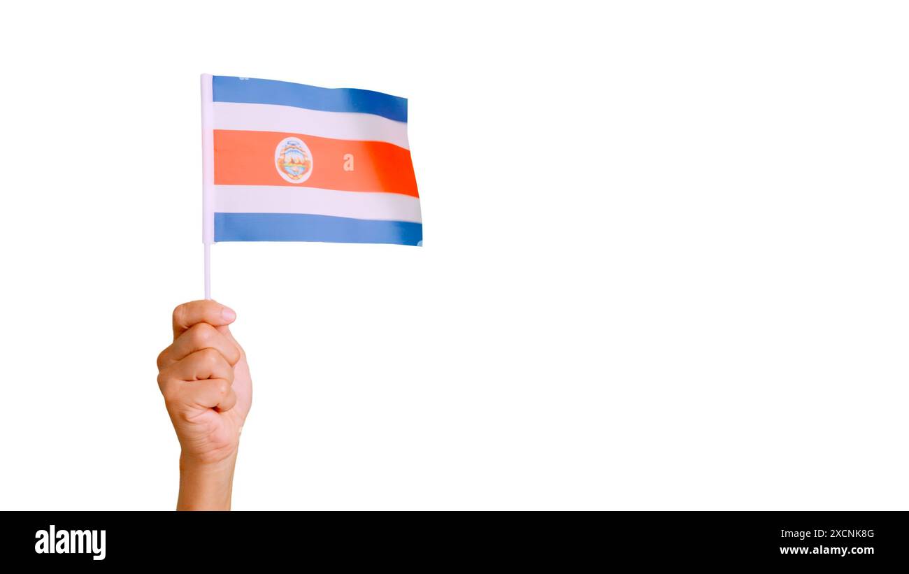 Costa rica flag wind Cut Out Stock Images & Pictures - Alamy