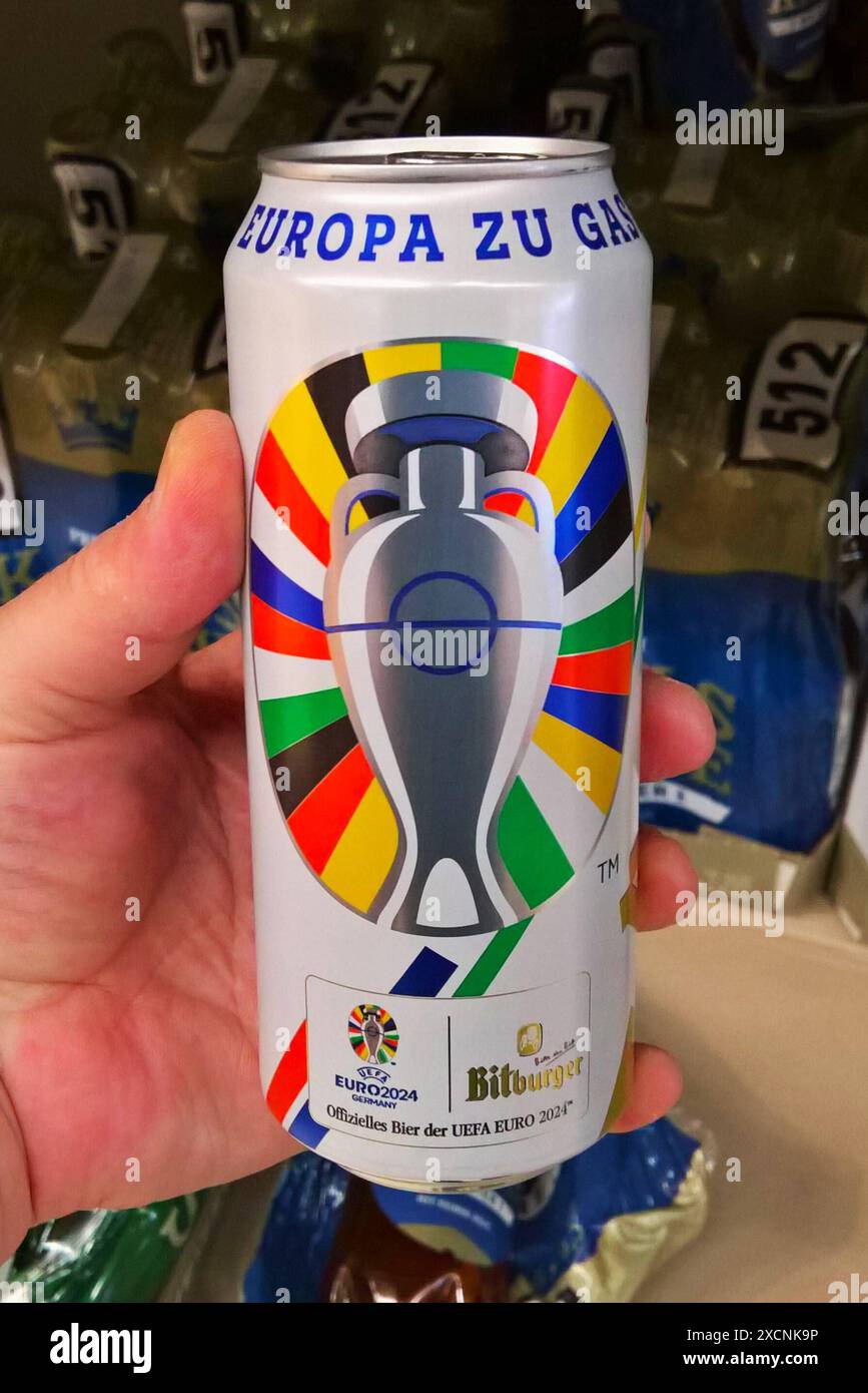Bitburger Bier, Edition zur Uefa Euro 2024 in Deutschland, Fussball EM ...