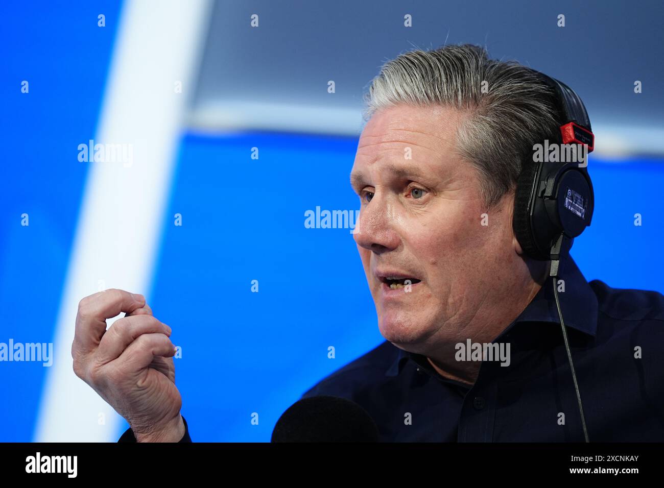 Labour Party leader Sir Keir Starmer during LBC's Nick Ferrari at ...