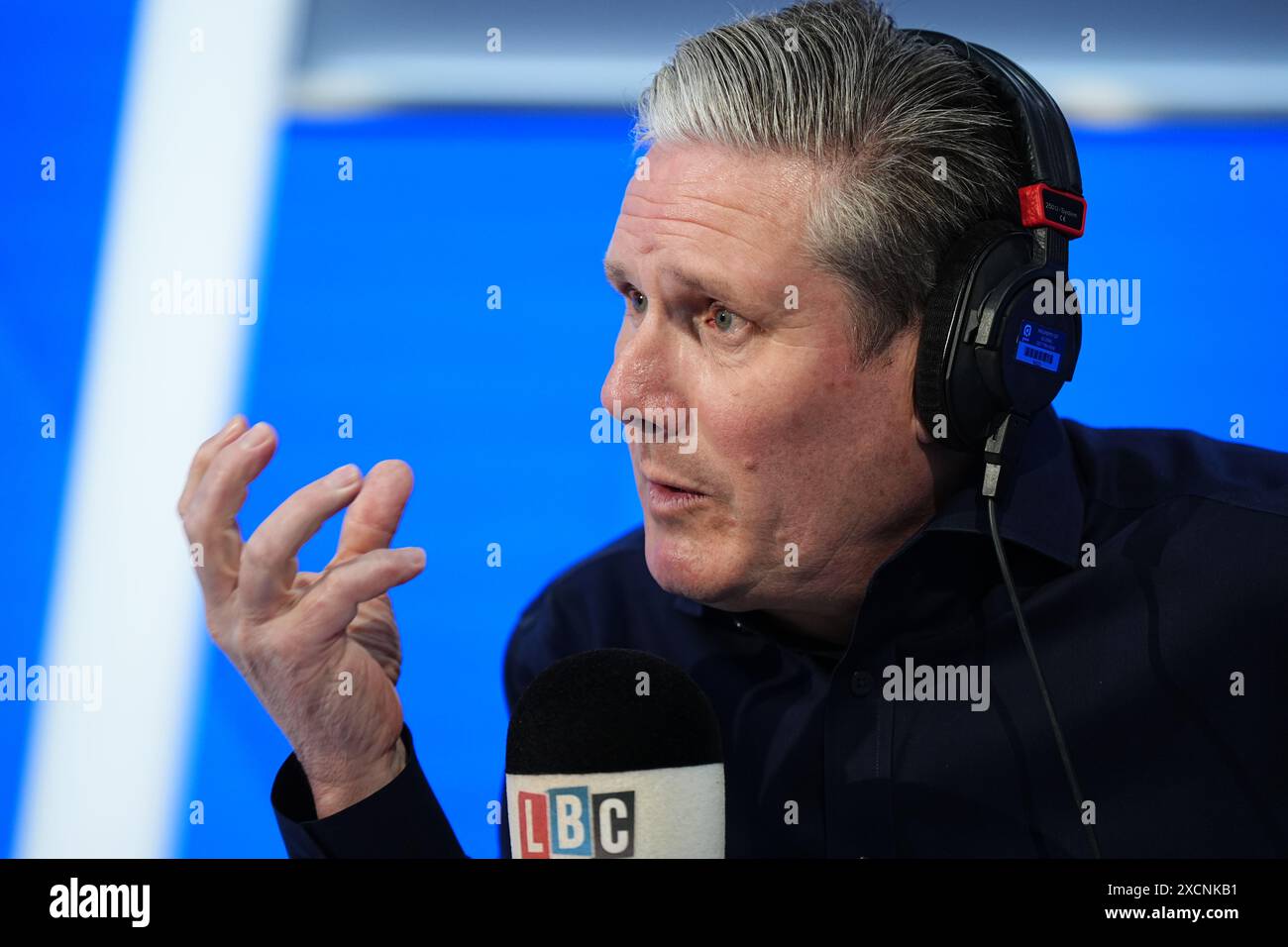 Labour Party leader Sir Keir Starmer during LBC's Nick Ferrari at ...