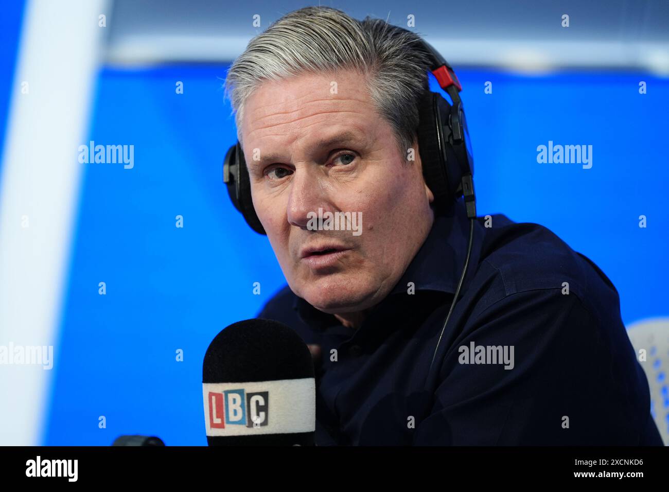 Labour Party leader Sir Keir Starmer during LBC's Nick Ferrari at ...
