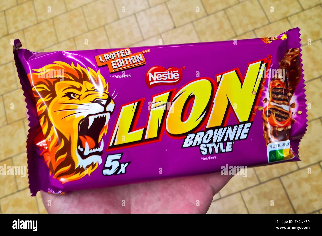 Nestle Lion - Schokoriegel. Er wurde in den 1970er Jahren vom ...