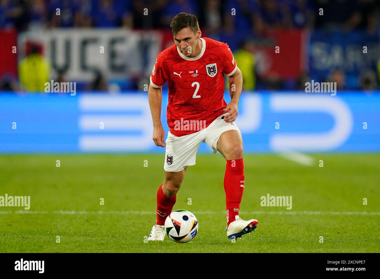 Dusseldorf, Germany. 17th June, 2024. Maximilian Wober of Austria ...
