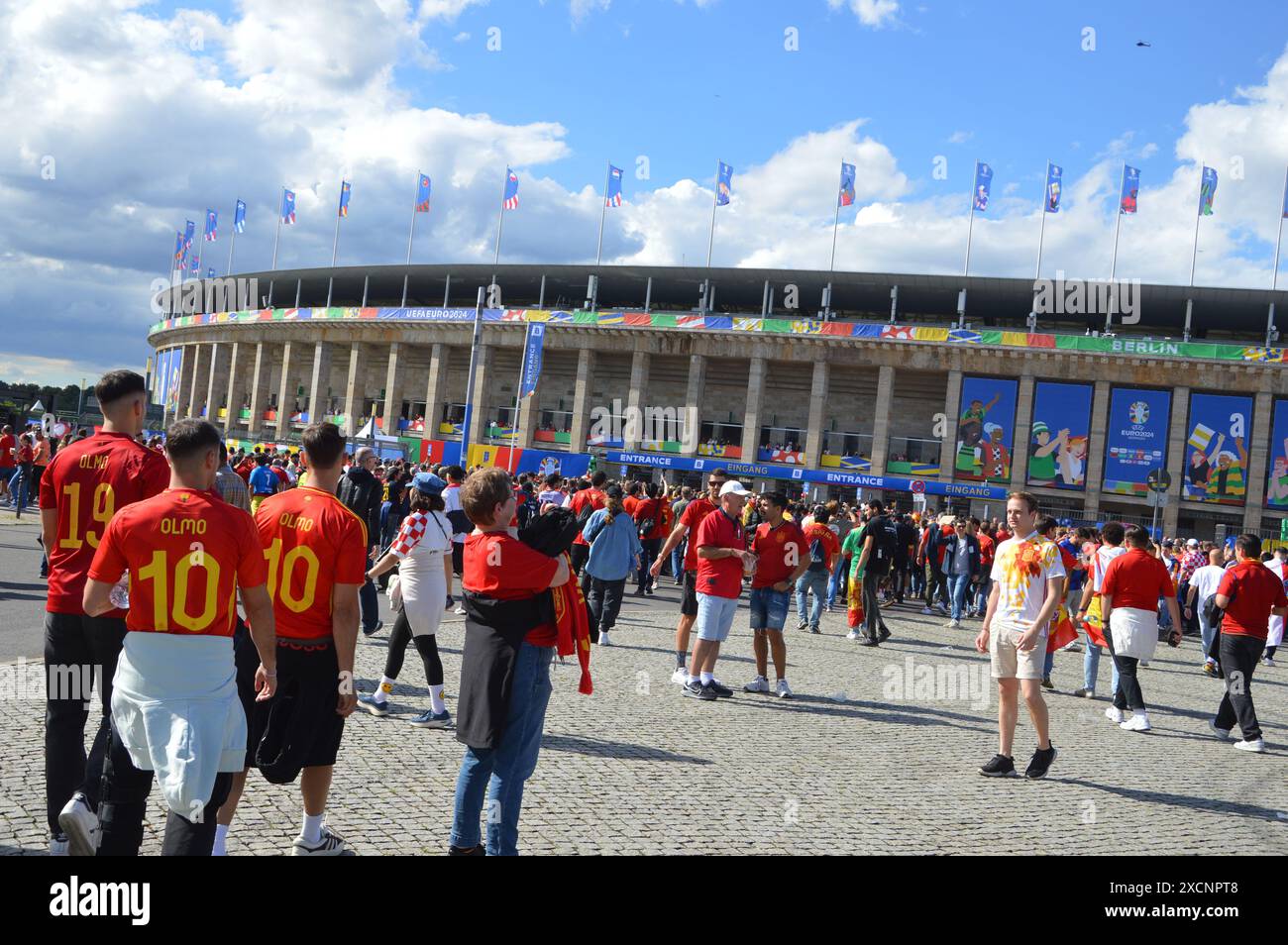 Berlin, Germany - June 15, 2024 - UEFA EURO 2024 - Before Croatia ...
