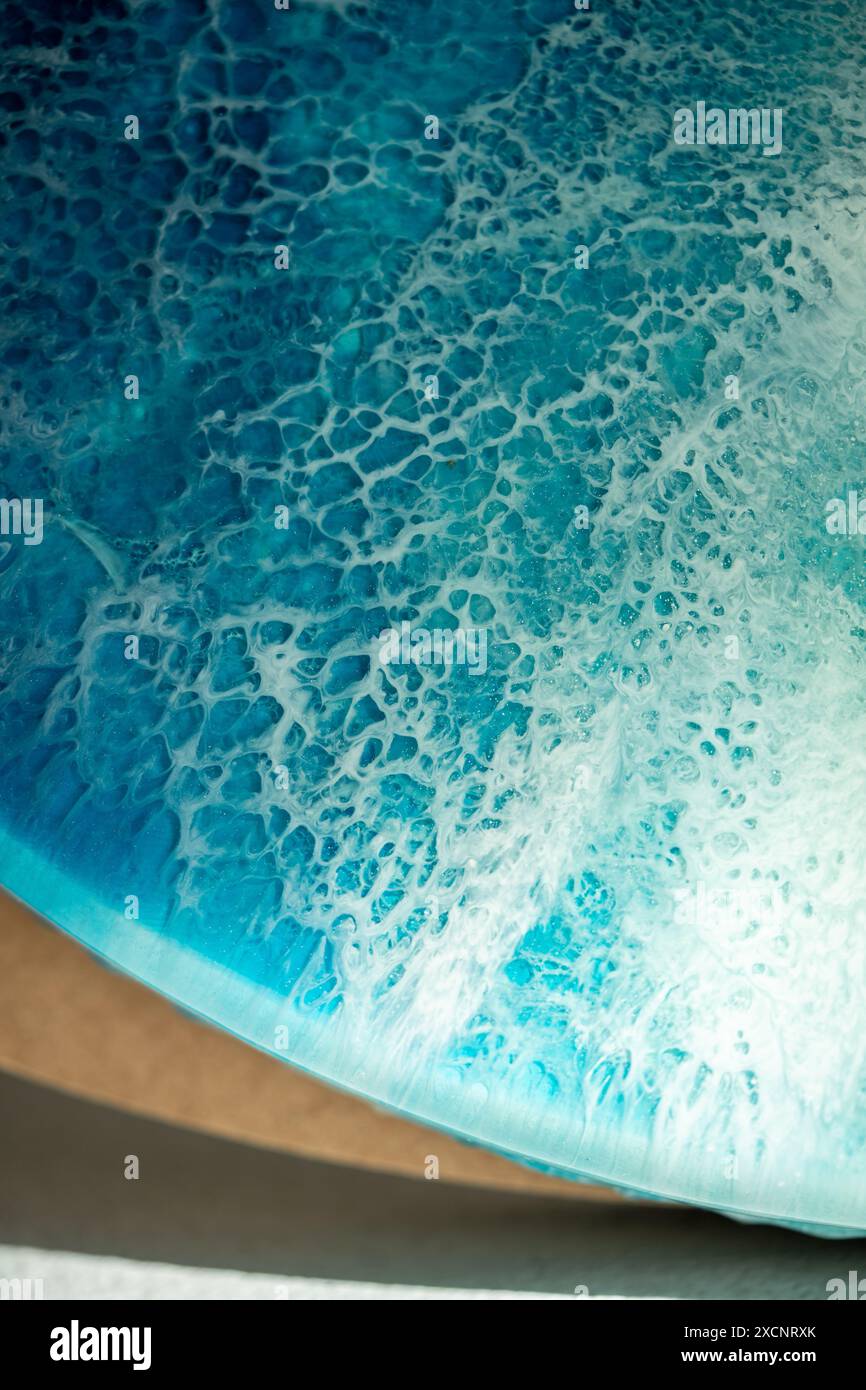 Delightful impressive finished work piece of art made of epoxy resin ...