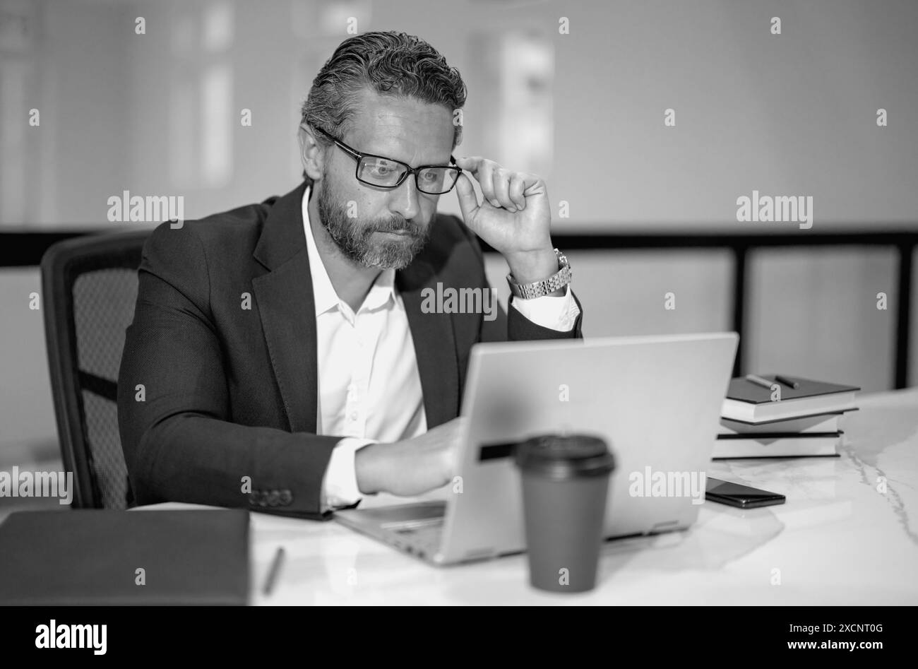 Business man entrepreneur startup owner in modern office. Occupation ...