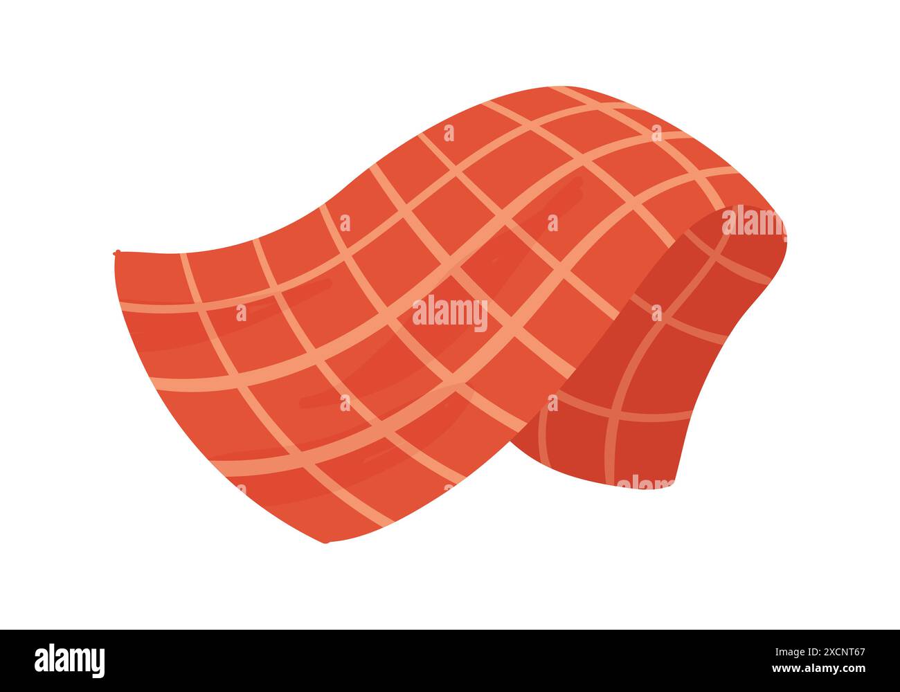 Red checkered bathroom towel, kitchen fabric tablecloth or napkin ...