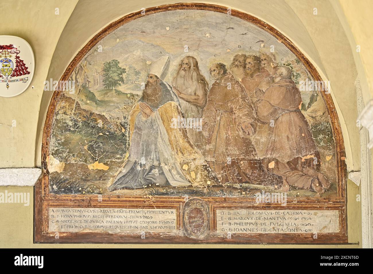 Rome. Italy. 15th century Church of Sant’Onofrio al Gianicolo, Piazza ...