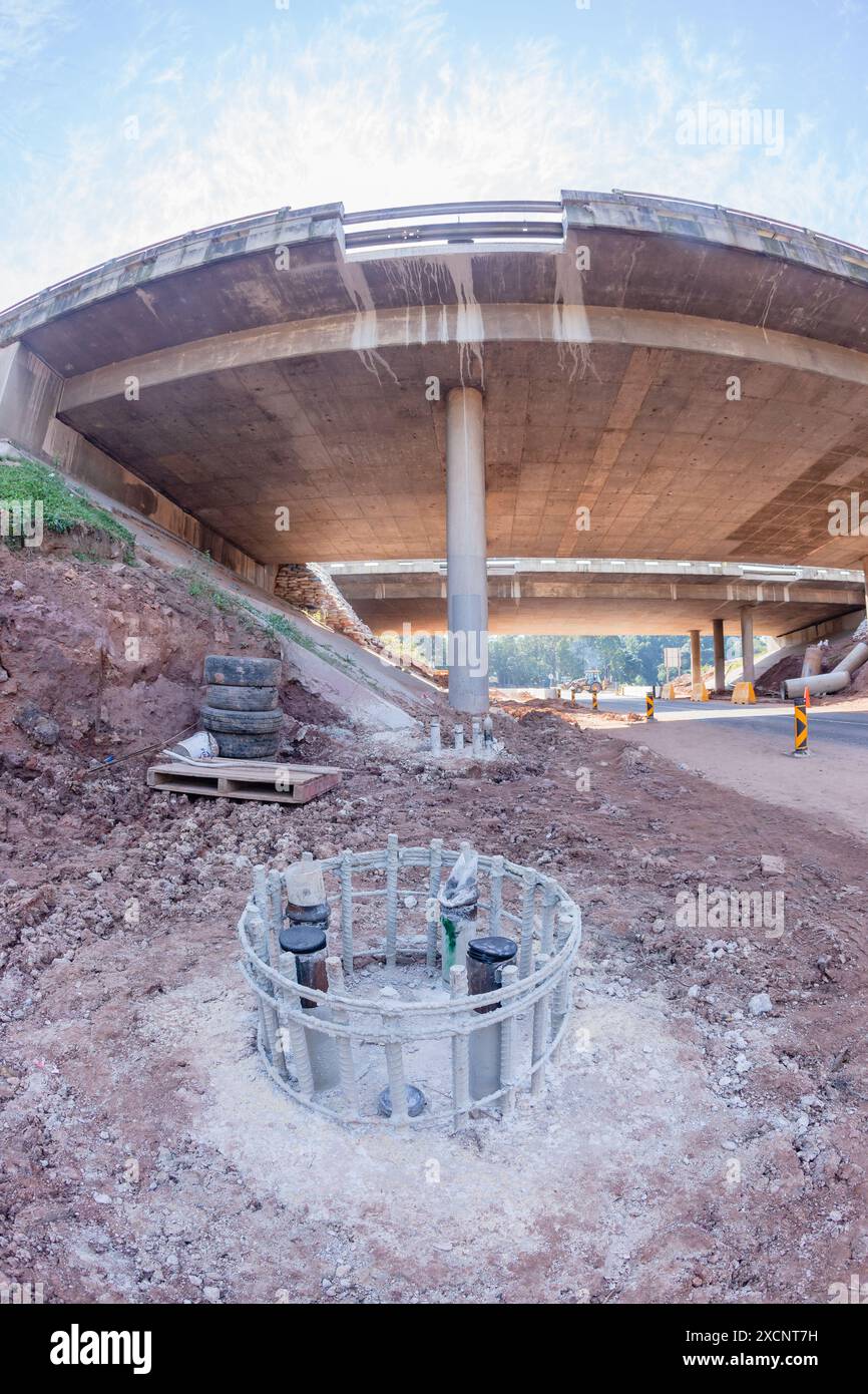 Bridge expansions for road highway lanes. Industrial engineering ...