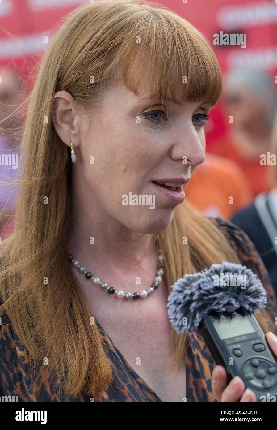 Angela Rayner Labour M.P. out campaigning in support for the Mansfield ... Angela Rayner Labour M.P. out campaigning in support for the Mansfield ...