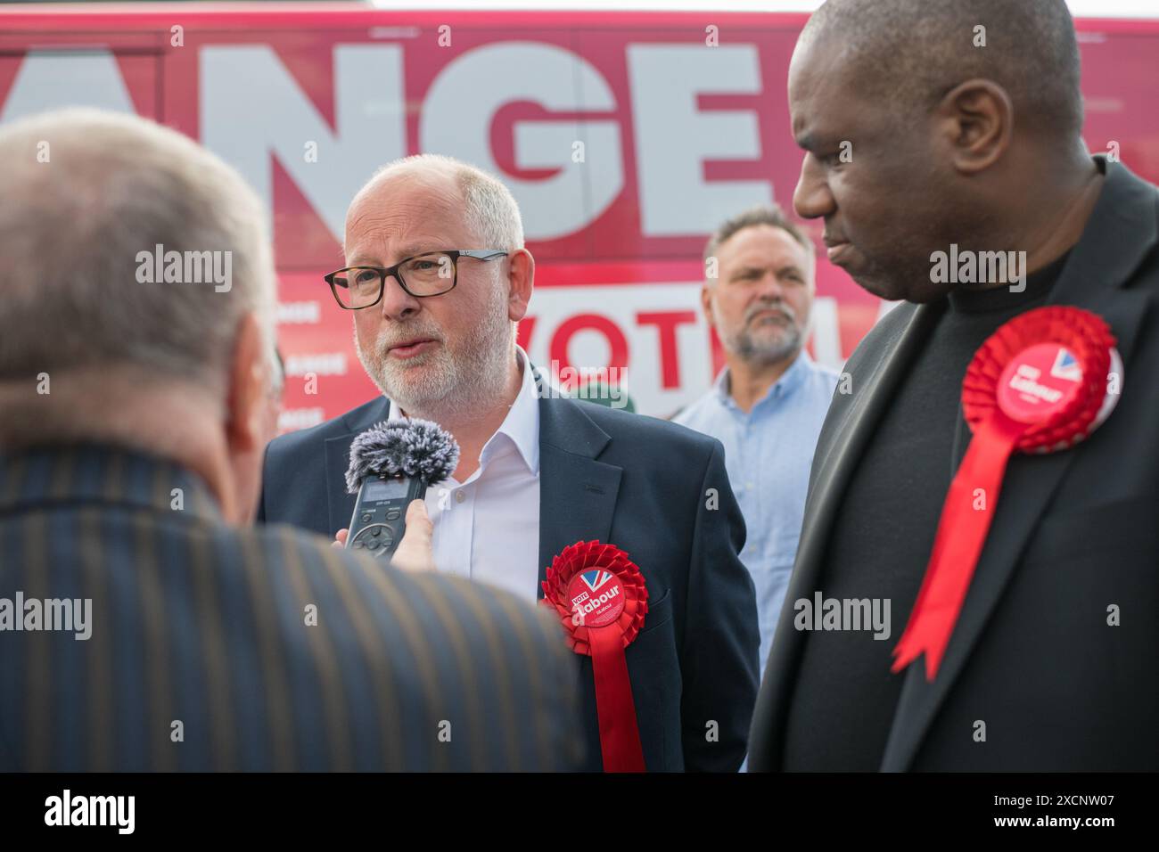 David Lammy Labour M.P. out campaigning in support for the Mansfield's ...