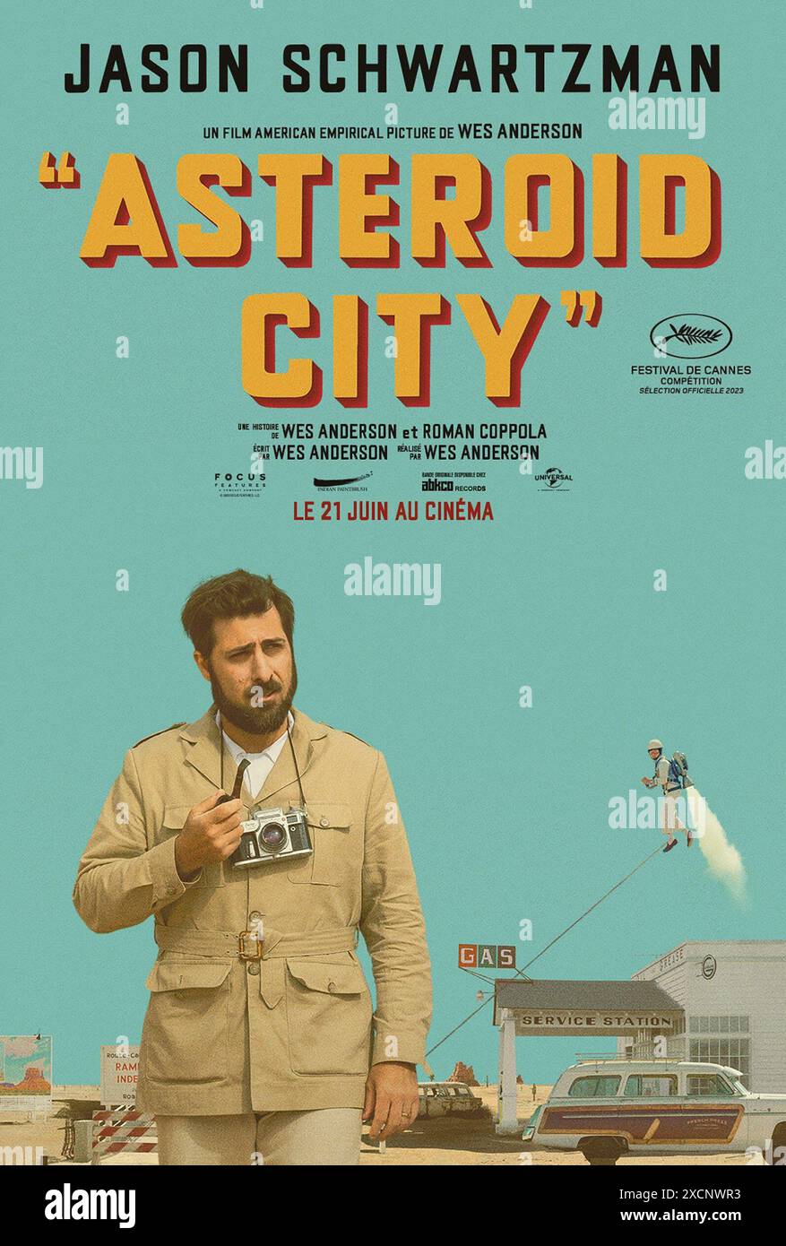 Asteroid City Year : 2023 USA Director: Wes Anderson Jason Schwartzman French poster Stock Photo ...