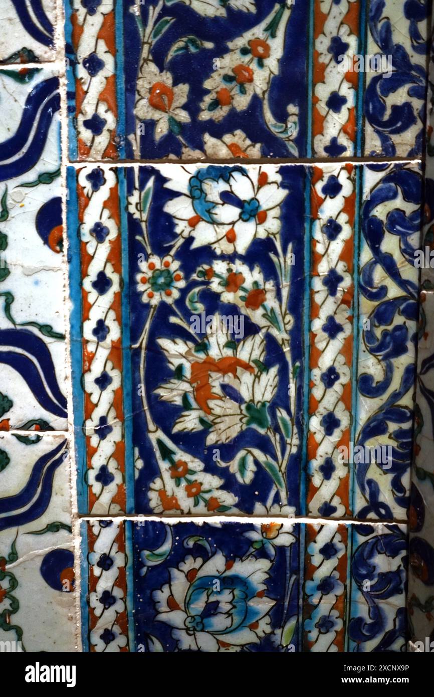 Ottoman, tilework Chimneypiece; from Turkey, probably Istanbul. Dated ...