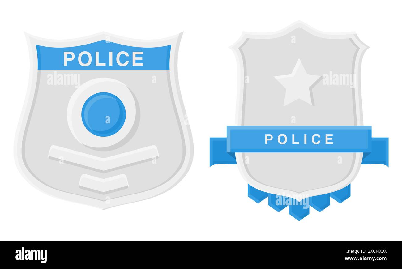 Police badges officer security Stock Vector Images - Alamy