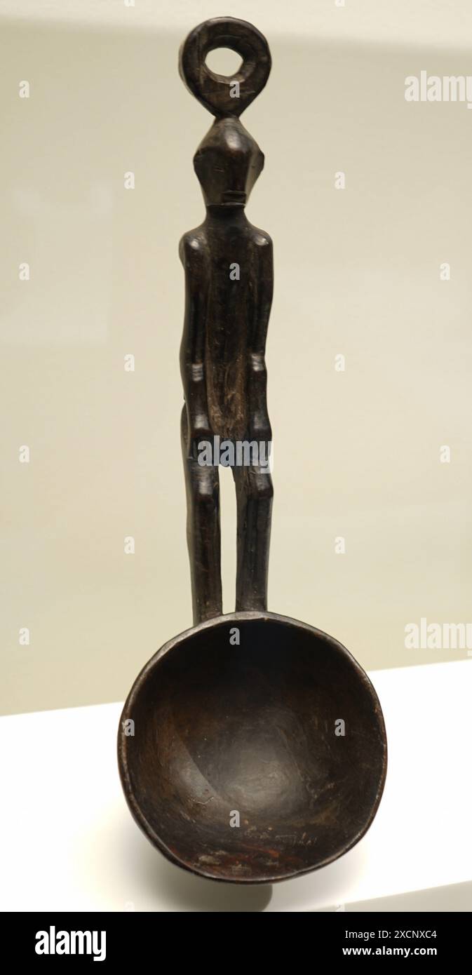 Wooden ladle from the Philippines. Dated 19th Century Stock Photo - Alamy
