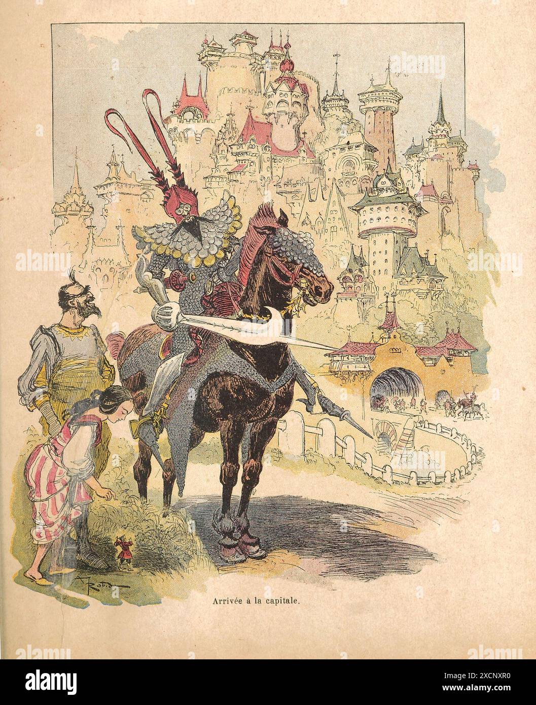 A Voyage to Brobdingnag. Gulliver arrives with his Brobdingnagian ...