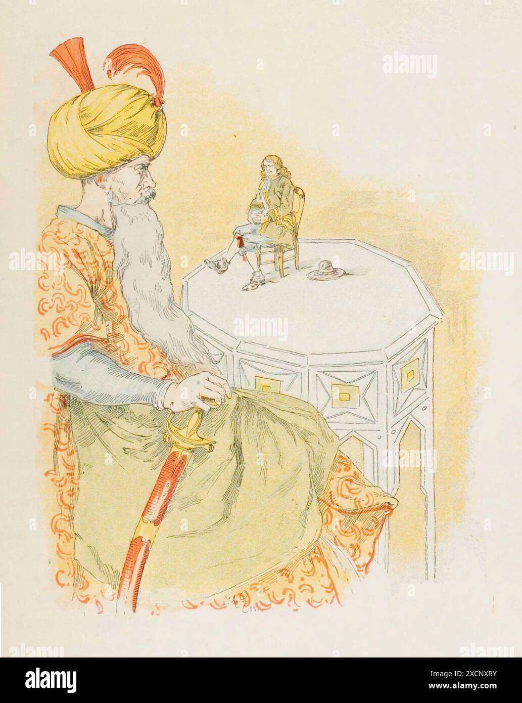 A Voyage to Brobdingnag. Gulliver tells the King of Brobdingnag about ...