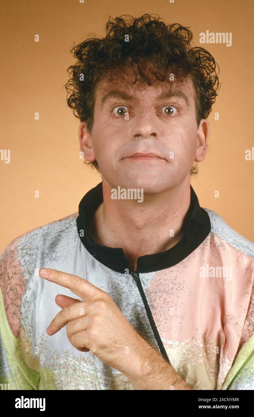 French TV presenter Jacques Jakubowicz, known as Jacky. 1986 Stock ...