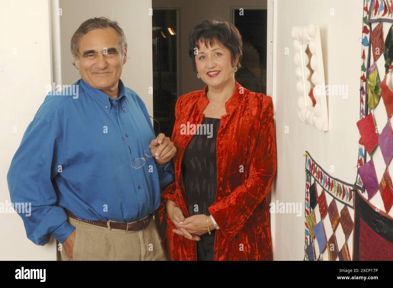 Martine NISSE et Pierre SABOURIN - Date : 20041001 ©John Foley/Opale ...
