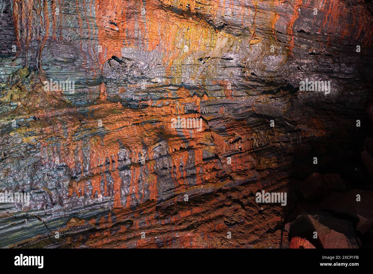 Underground volcanic tunnel hi-res stock photography and images - Alamy