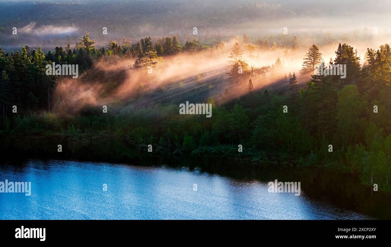 YICHUN, CHINA - JUNE 18, 2024 - Aerial photo shows the scenery of ...